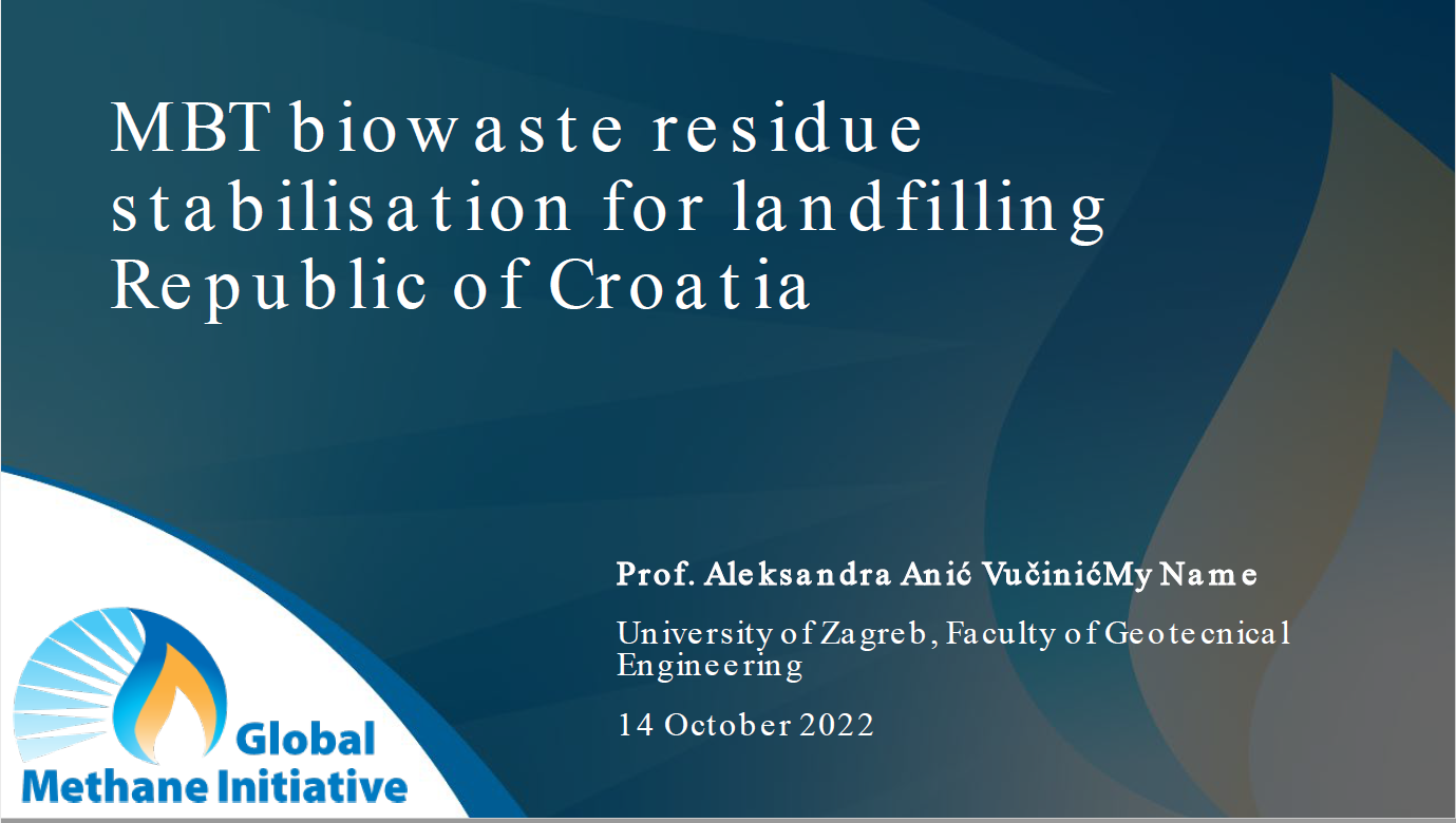 Municipal Solid Waste - MBT Biowaste Residue Stabilisation for L ...