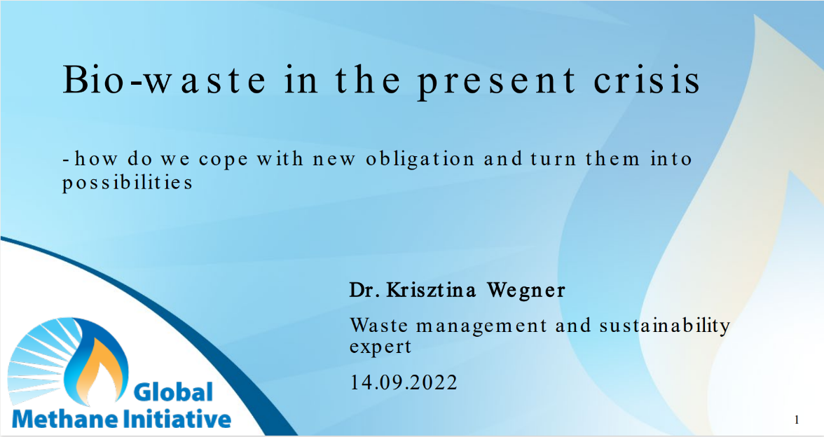 Municipal Solid Waste - Biowaste in the present crisis - how do ...