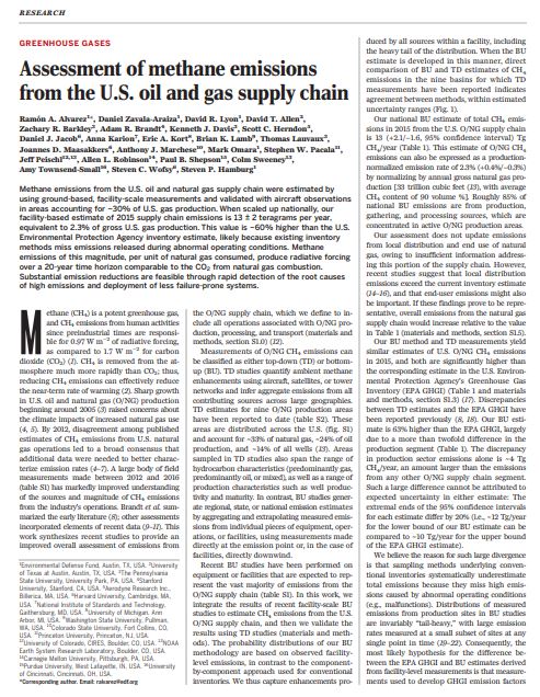 Oil & Gas - Assessment of methane emissions from the... | Global ...