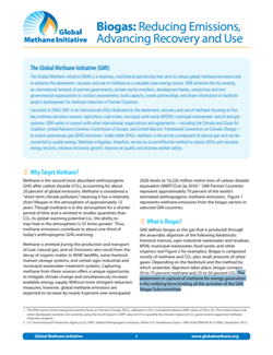 Biogas - Biogas Fact Sheet: Reducing Emissions, A... | Global Methane ...